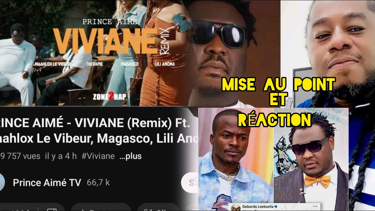 PRINCE AIMÉ - REMIX VIVIANE [RÉACTION ET GROSSE MISE AU POINT] - YouTube