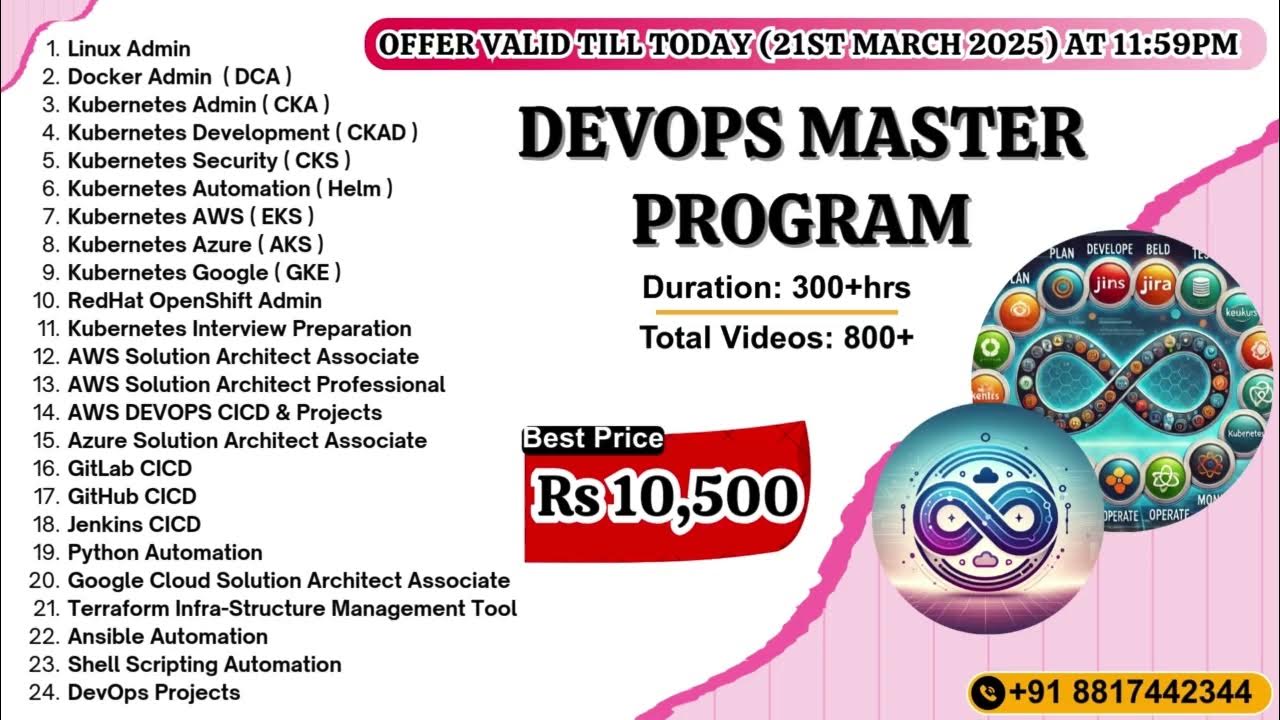 Master DevOps Skills – Full Program in Hindi at ₹10,500 🎯 Limited Time Offer! Full Recorded ...