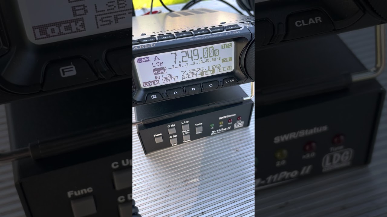 Testing an MFJ-2240 40 Meter Ham Stick Dipole - YouTube