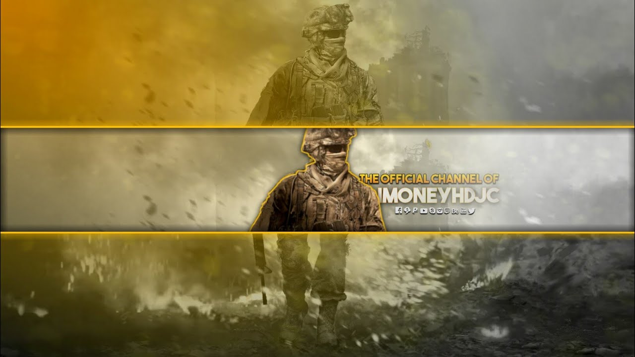 SpeedArt [3] "MW2" YouTube Banner | Ps Touch - YouTube