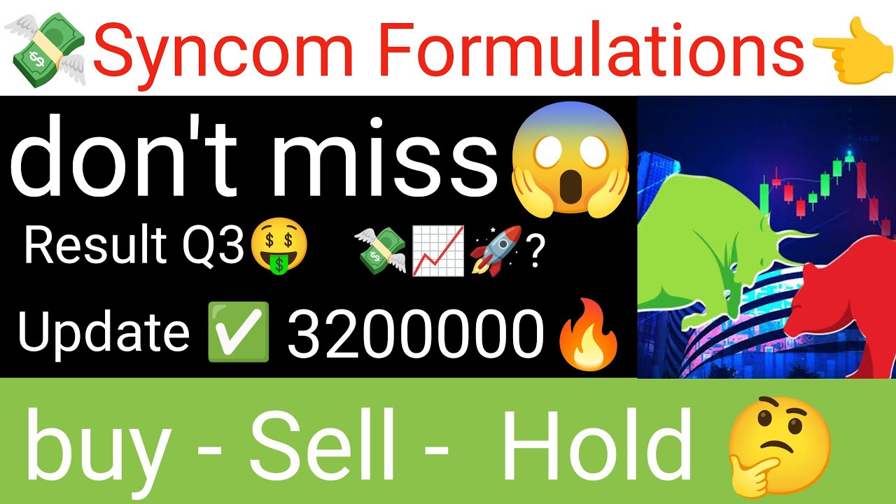 Syncom Formulations stock latest update Target support level analysis 📈 ...