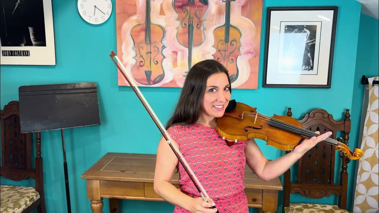 How to Play Violin Lesson 1: pinkie push-up, windmill, and open string ...