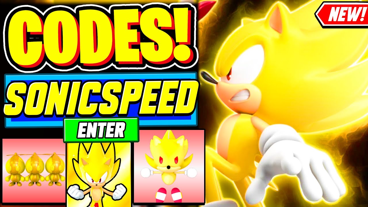 ⚠️New⚠️ ALL WORKING CODES For Sonic Speed Simulator 2024 - Roblox Sonic ...