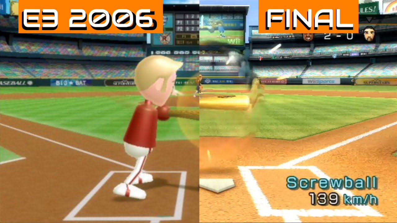 Differences between the E3 2006 beta and final version of Wii sports ...