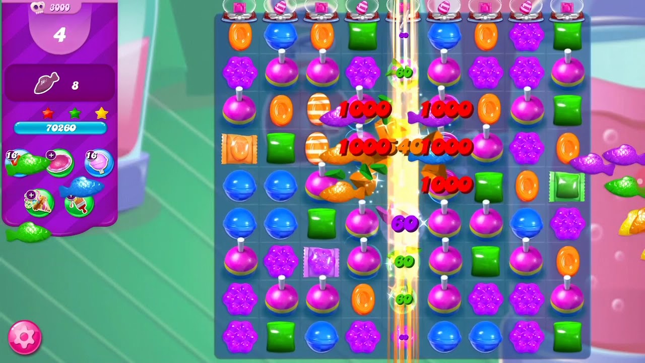 Candy Crush Saga Level 3000 Level 3001 Level 3002 Android Game Easy to ...