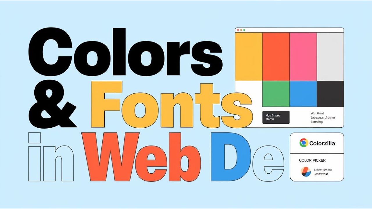 "Master Colors, Fonts & Tools | Web Dev Series #11" - YouTube