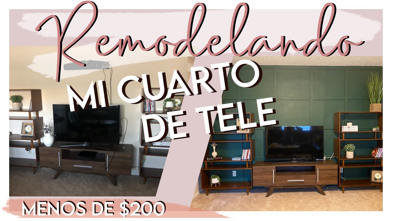 Remodelando mi cuarto de television l AnaCris - YouTube