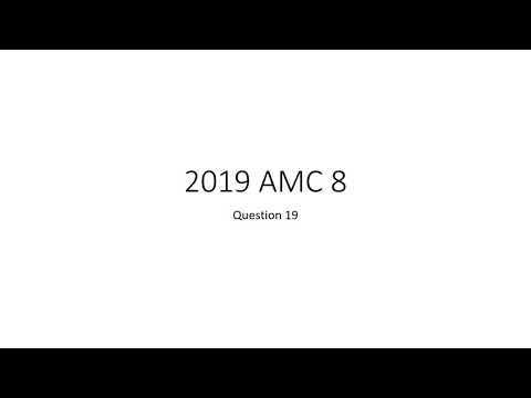 2019 AMC 8, Question 19 - YouTube