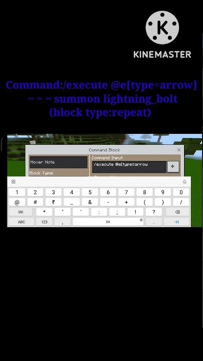 how to summon lightning/command/minecraft - YouTube