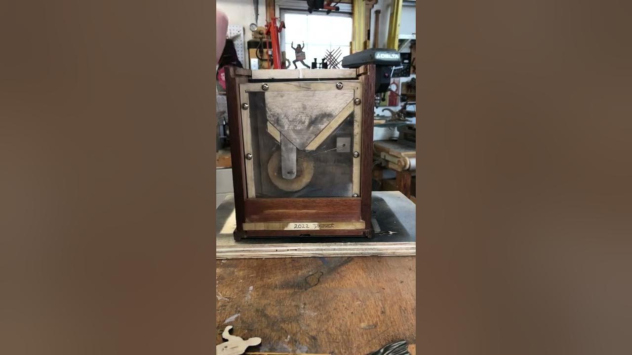 Dan Strout's sand-powered automaton -- how it goes together - YouTube