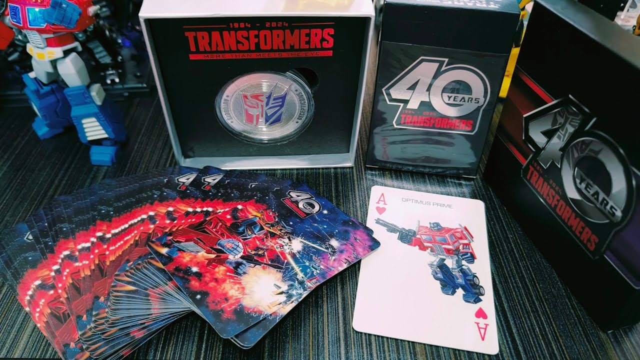 Transformers 40 Years LIMITED EDITION COIN & POKER 變形金剛 40周年 限量紀念幣&撲克牌 ...