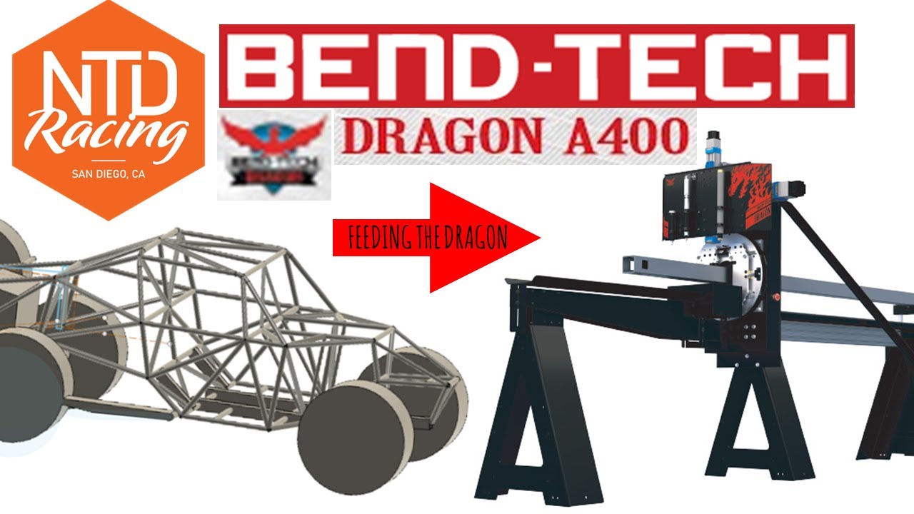 Bend-Tech Dragon 400 cuts the tubes for our new Race Truck - YouTube