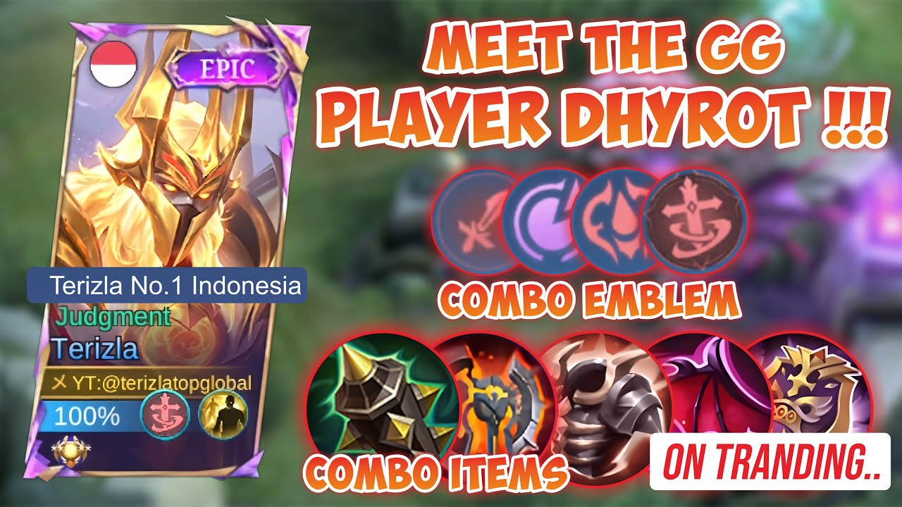 MEET THE GG PLAYER DHYROT - BEST BUILD TERIZLA 2025 - YouTube