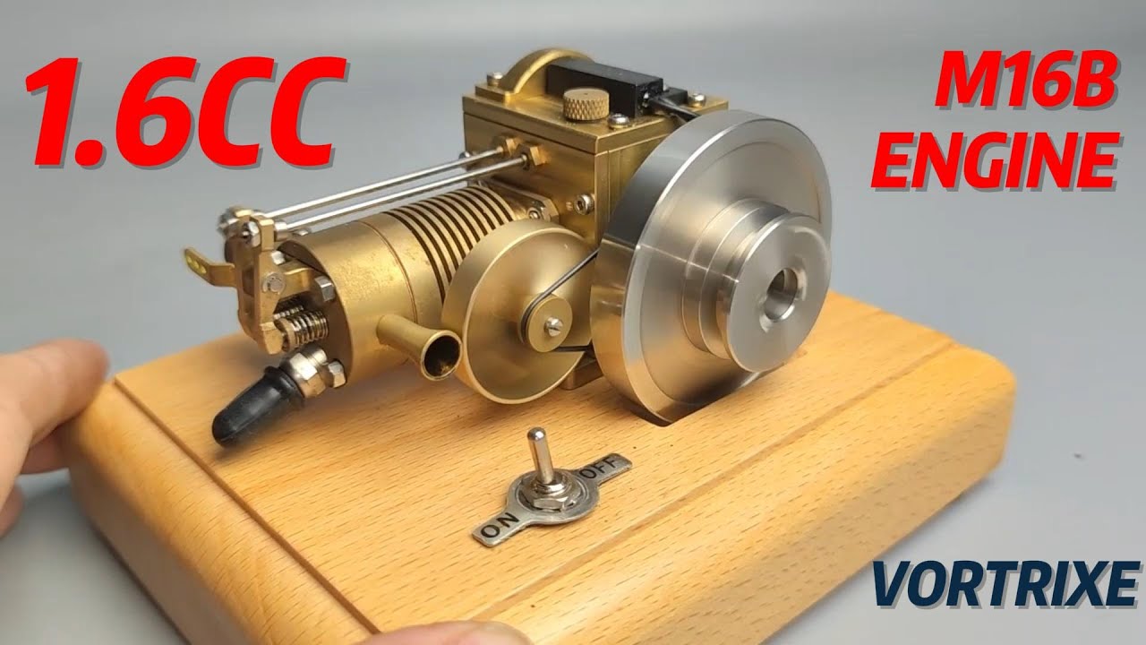 VORTRIXE&OKMO M16B Mini 4 Stroke Gasoline Engine Model - YouTube