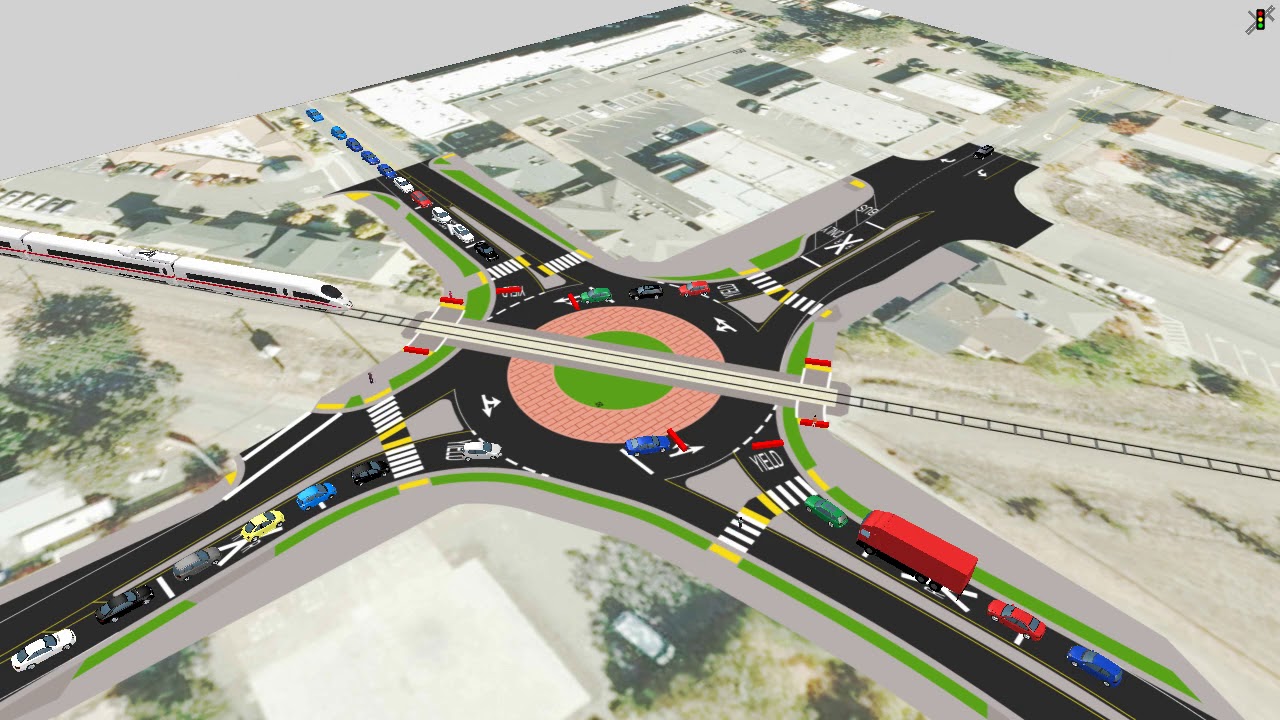 Windsor Roundabout With a Train 2040 AM Close up train - YouTube