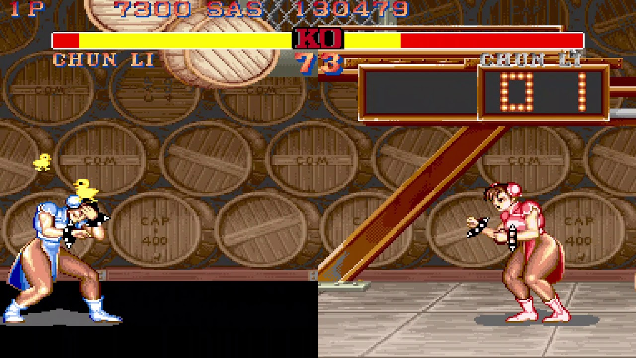 Street Fighter II' Champion Edition - Fight in Bonus Stage Barrel - YouTube