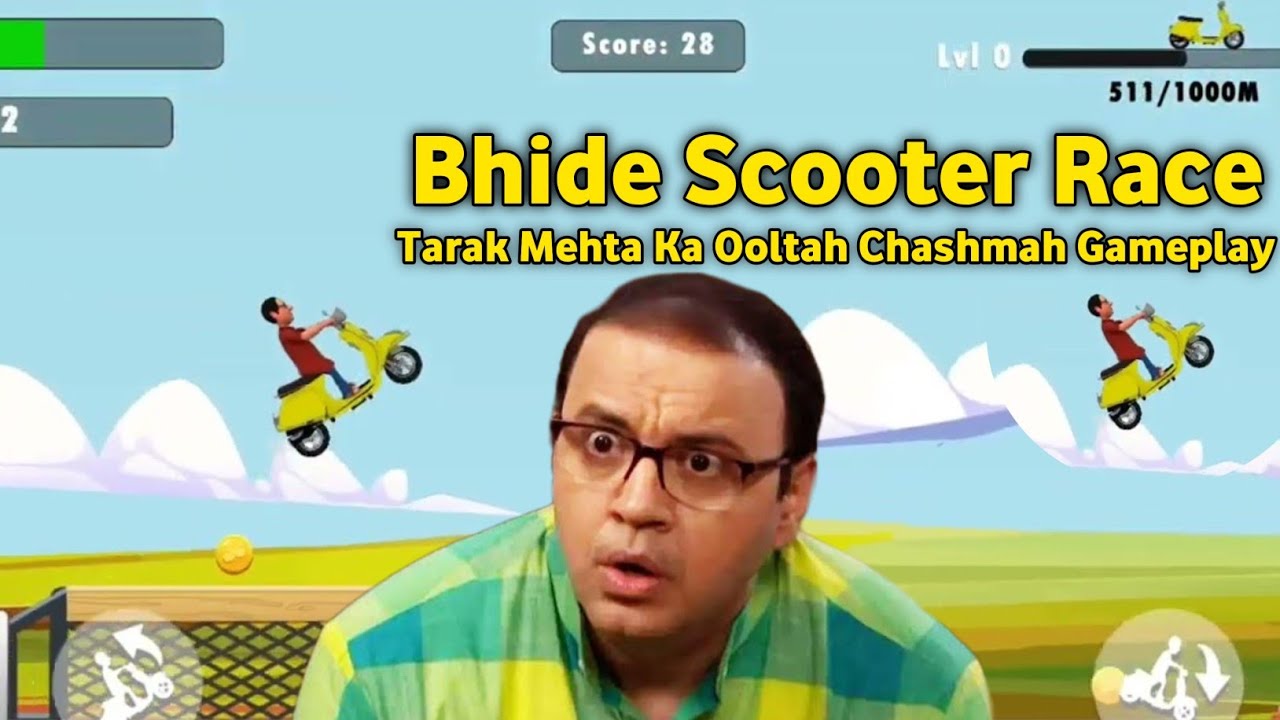 Bhide Scooter Race 🏁 | Tarak Mehta Ka Ooltah Chashmah Gameplay Latest ...