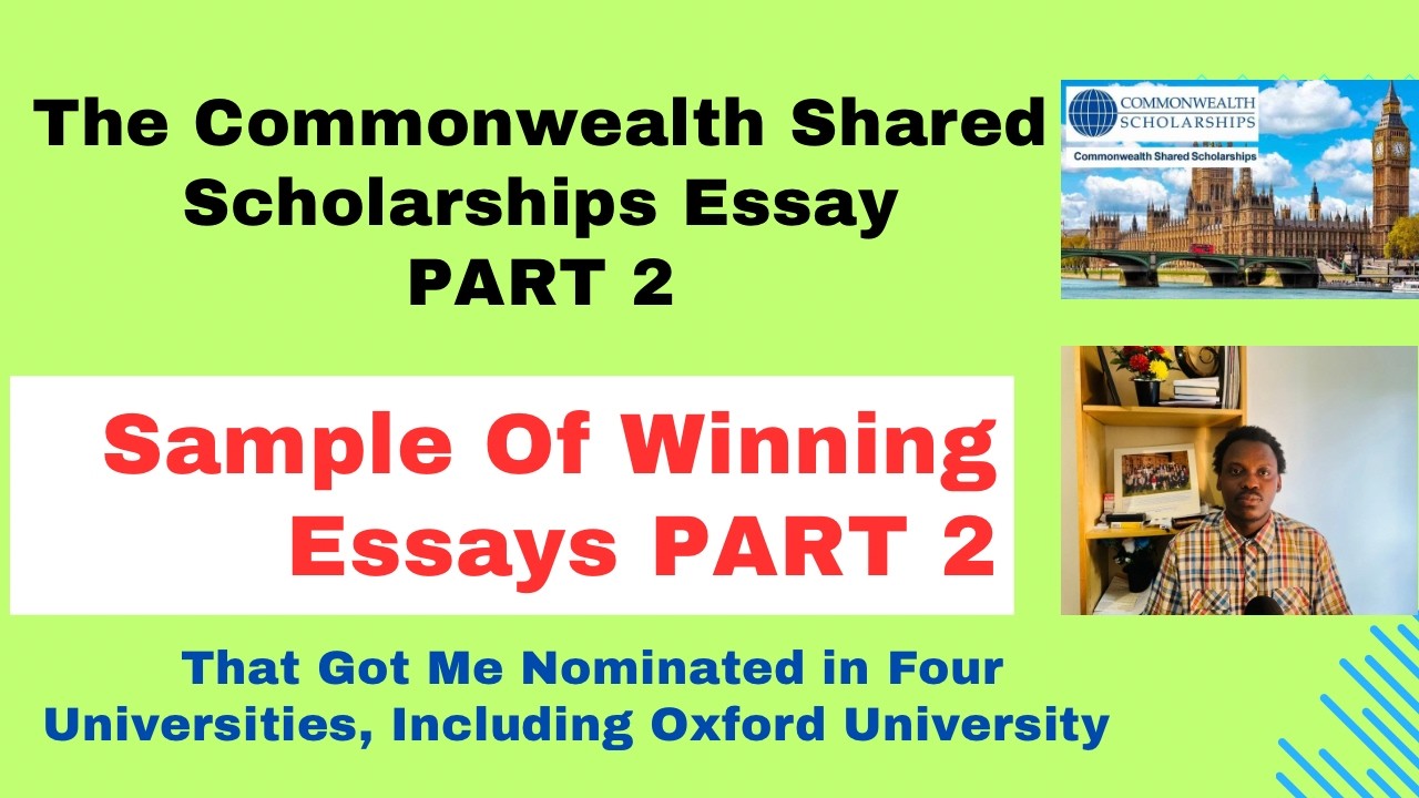 Part 2: My Oxford University Commonwealth Shared Scholarship Essays ...