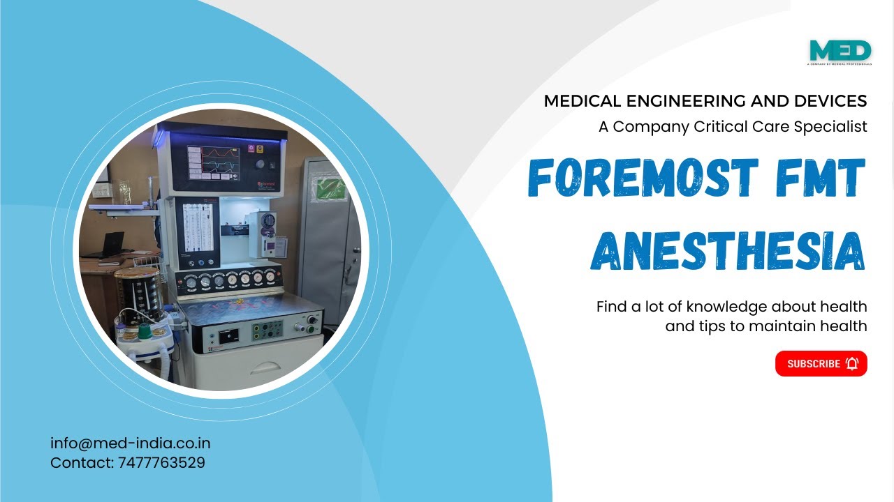 Foremost FMT Anesthesia Workstation Full Demostration - YouTube