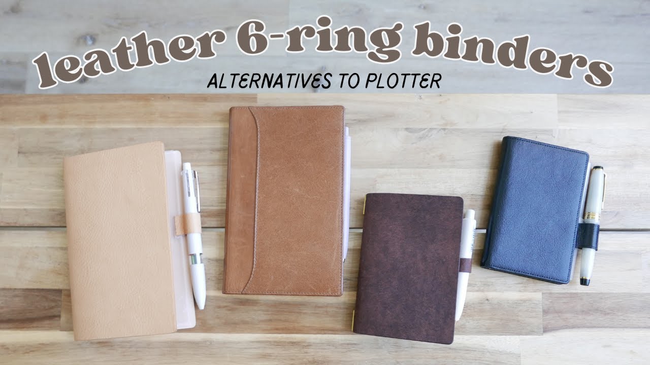 Leather 6-Ring Binders | Plotter Alternatives - YouTube