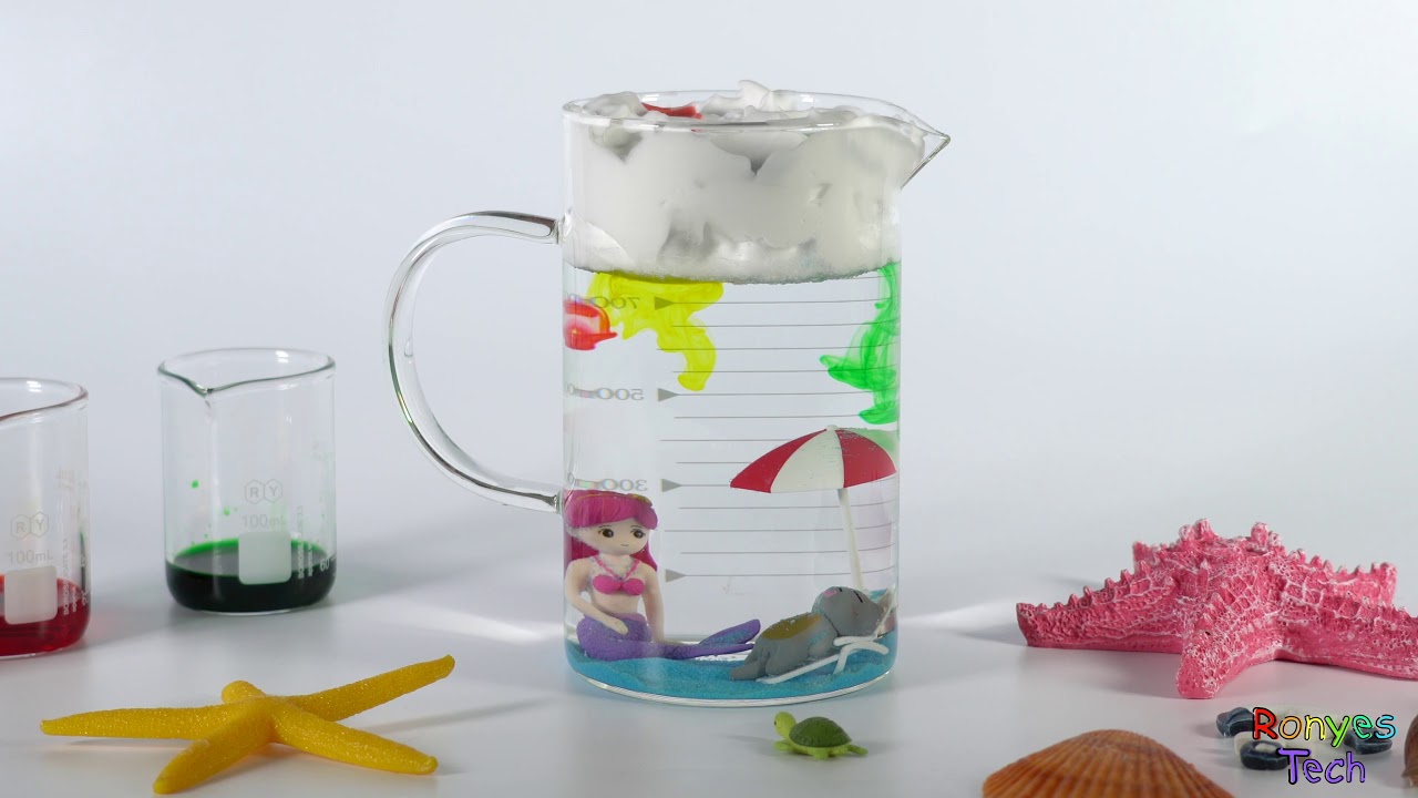 Colorful Shaving Cream Rain Clouds Experiment - YouTube