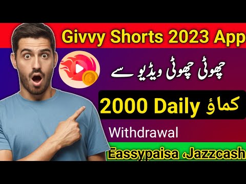 Givvy Short Earning App 2023 || How Make Money || Givvy Short || Earn ...