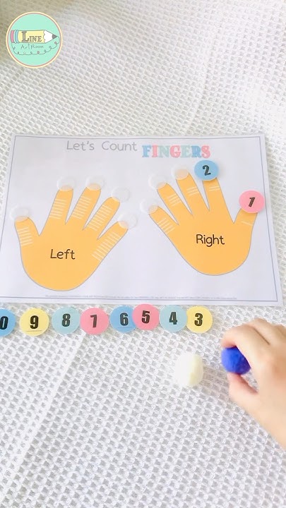 Counting Fingers Number Recognition Activities for Kids (Early Math ...