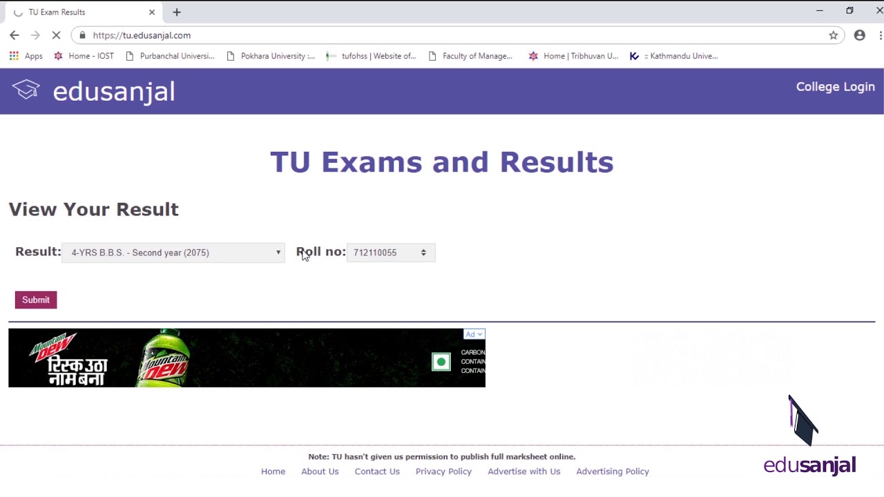 How to view your any TU Results - Tutorial - YouTube