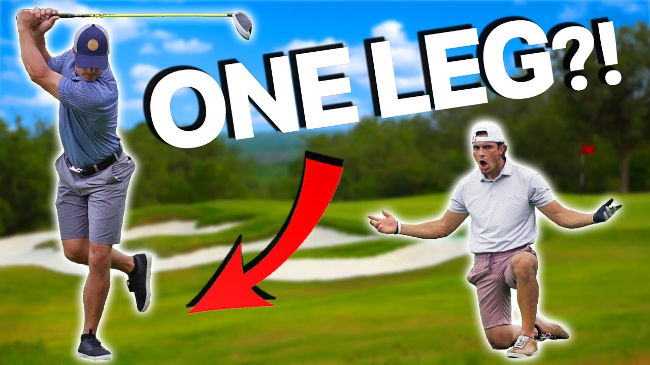 Playing Golf on 1 Leg | Challenge | GM GOLF - YouTube