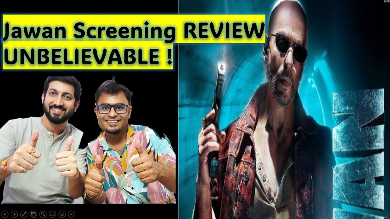 Jawan Official Screening REVIEW , Jawan movie review - YouTube