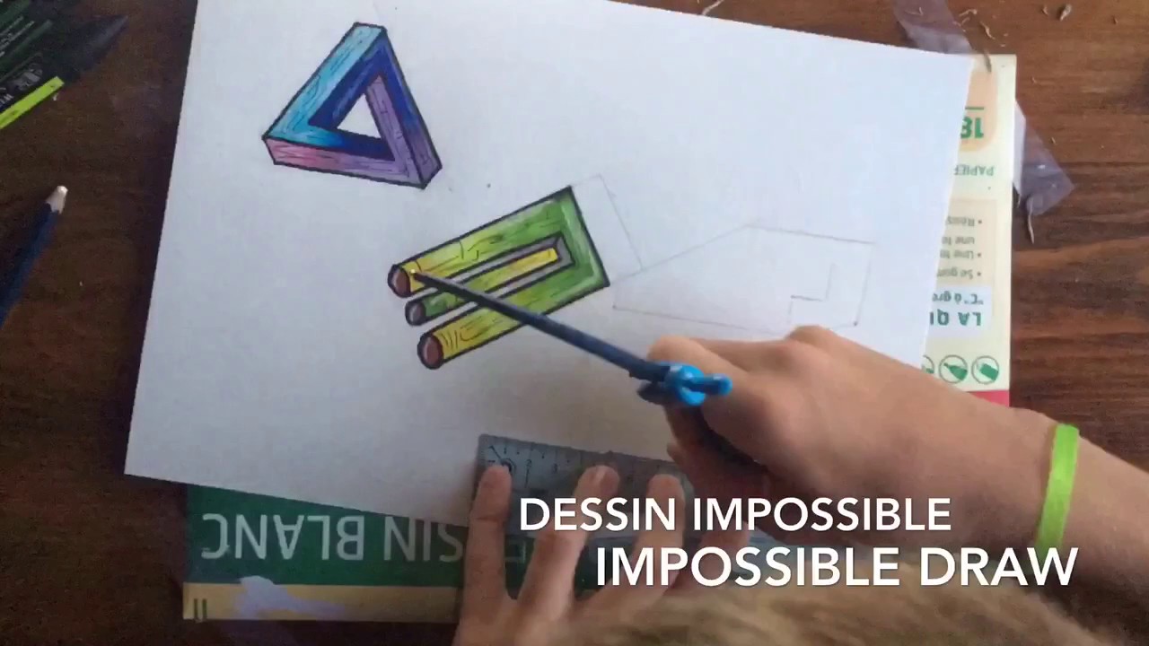 Speed Drawing : 3 dessins impossibles / 3 Impossible Draw - YouTube