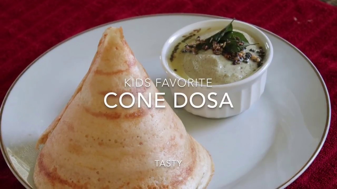 Kids Favorite Cone Dosa | How to make cone dosa | Vegan - YouTube