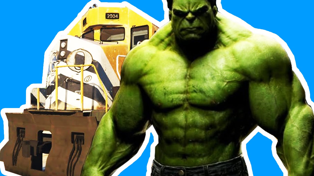 HULK SMASH FUNNY versus Trains + Nursery Rhymes Songs for Kids - YouTube