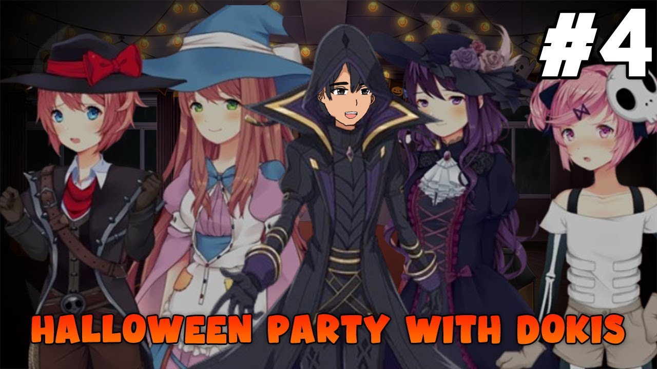 Doki Doki Blue Skies Part 4 | Halloween Party With Doki's (Natsuki ...