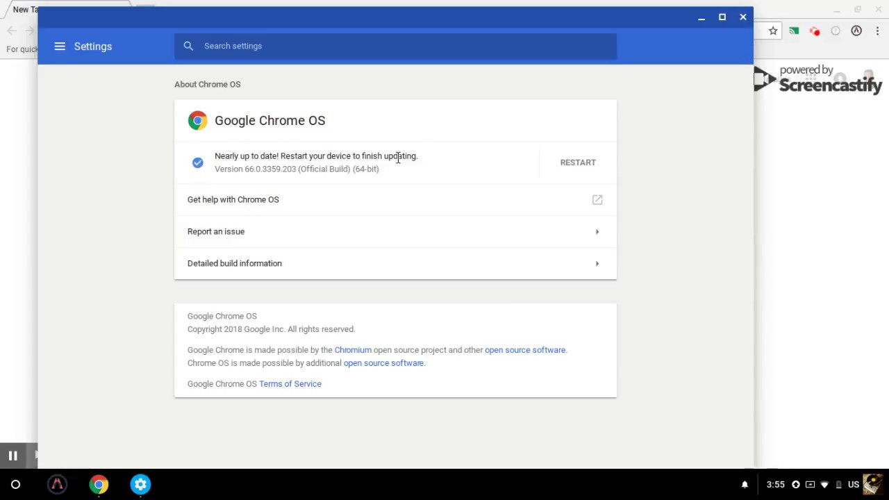Check Chrome OS vers and update 66+ - YouTube