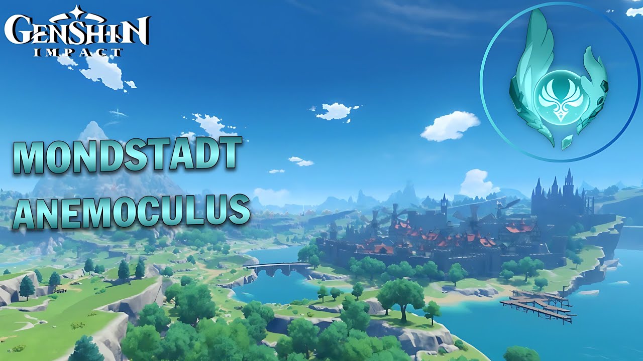 Elemental Monument Puzzle Precious Chest + Anemoculus | Mondstadt ...