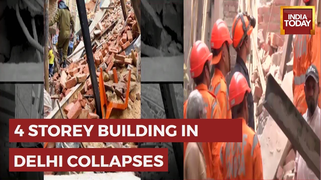 Delhi Azad Market Building Collapse Update: 4 Injured, Rescue ...