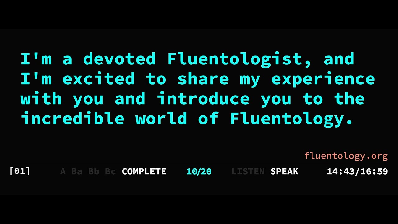 The World of Fluentology | English Fluency Training with Backchaining ...