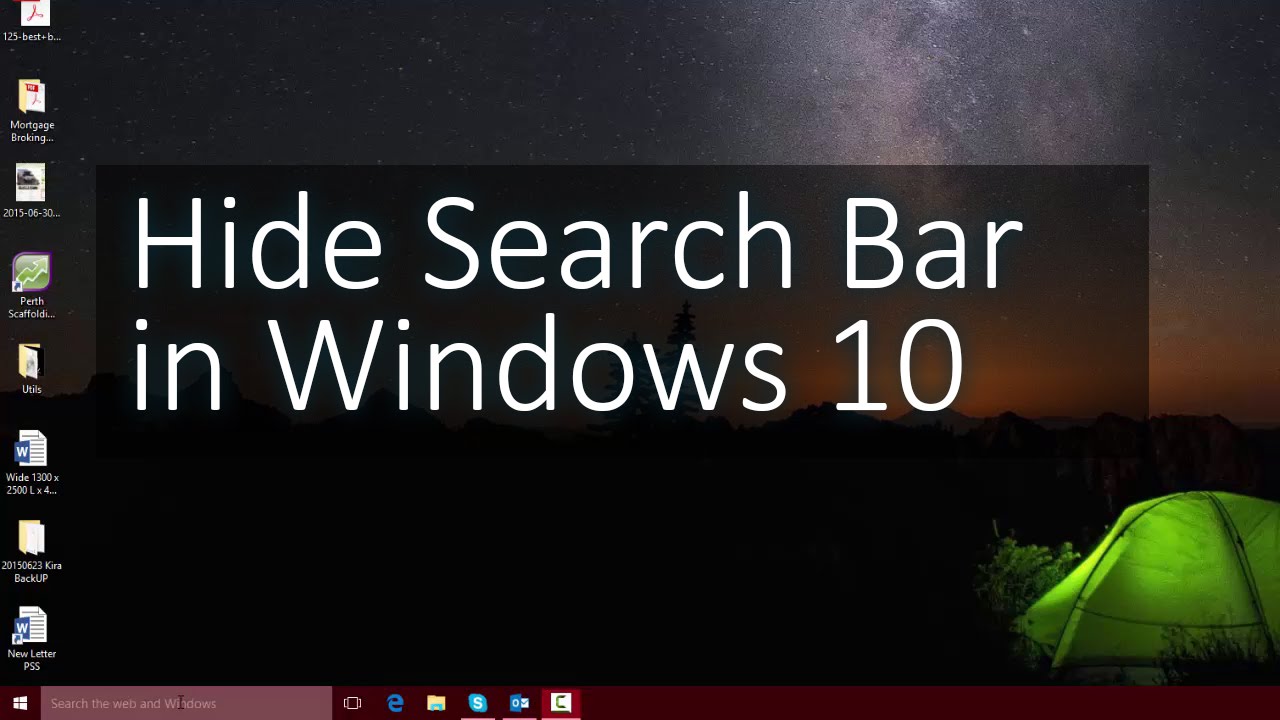 How To Hide Search Bar In Windows 10 YouTube how-to-hide-search-bar-in-windows-10-youtube