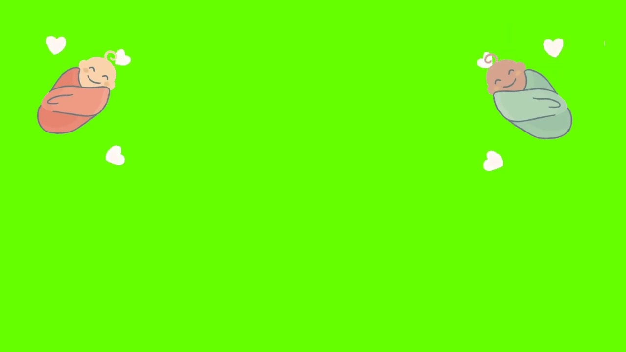 Baby Girl and Baby Boy 👶🍼 Green Screen - YouTube