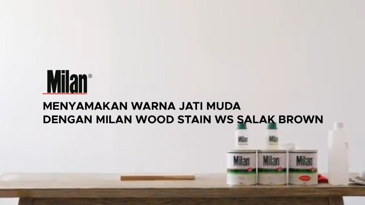 MENYAMARKAN WARNA KAYU JATI MUDA DENGAN MILAN WOOD STAIN® - WS 500 ...
