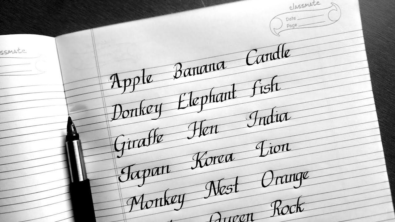 A to Z handwriting practice for beginners || How to improve handwriting ...