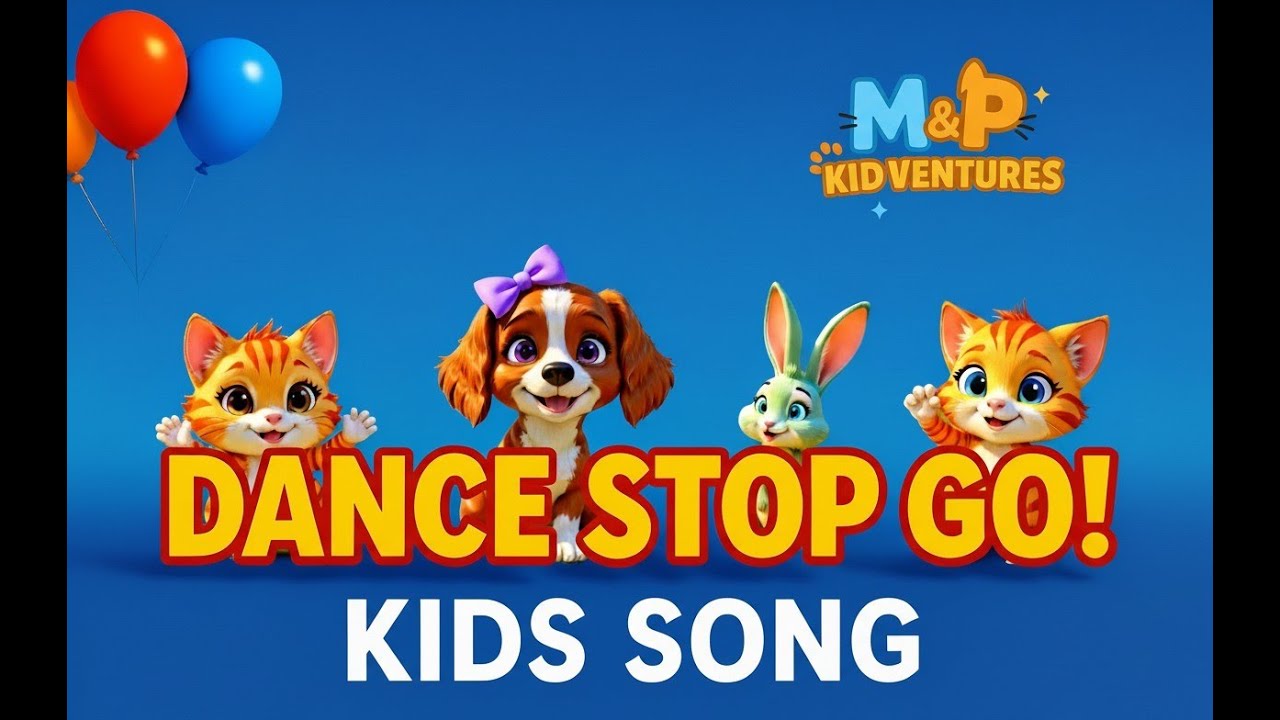 🎶 Dance Stop Go! Kids Song | Mojo, Patches & Friends Freeze Dance 🎉 ...
