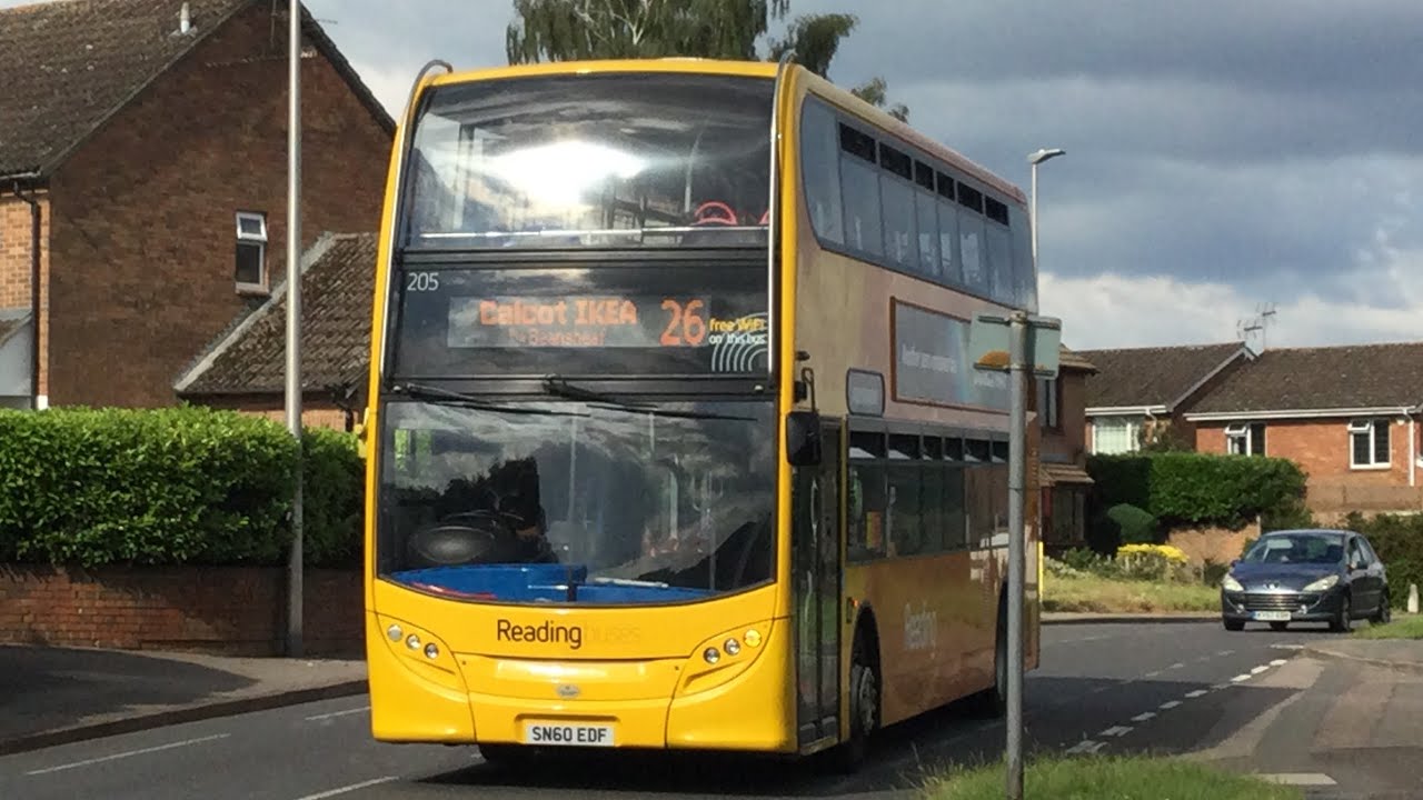 Reading Buses Enviro400 205 (SN60 EDF) On Route 26 To Calcot IKEA - YouTube