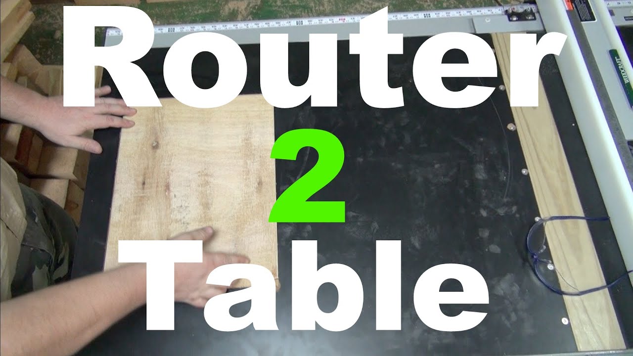 Router Table Tablesaw Extension - DIY Router Table Pt 2 - YouTube