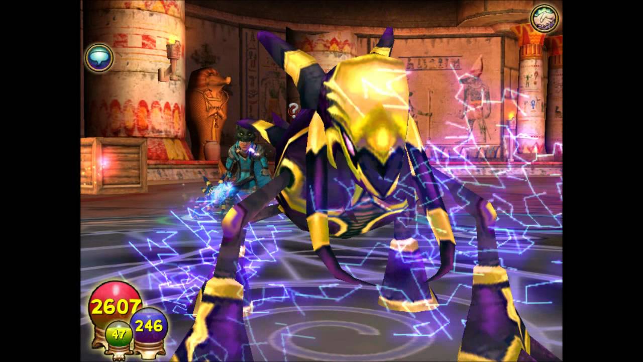 Rain/Storm Beetle Pet Spell - Wizard101 - YouTube