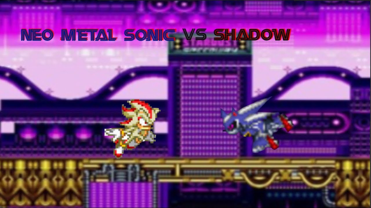 Shadow vs Neo Metal Sonic (sprite animation) - YouTube