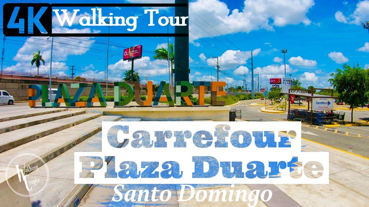 [4K60] Walking Tour Plaza Duarte | Santo Domingo | Dominican Republic ...