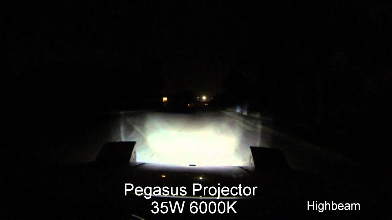 Pegasus HID Projector Kit on MK1 MR2 - YouTube