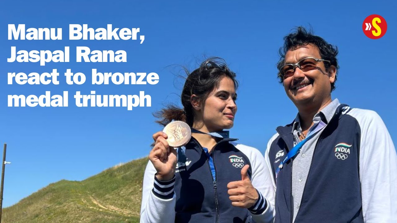 Manu Bhaker and Jaspal Rana react to historic bronze medal win at # ...